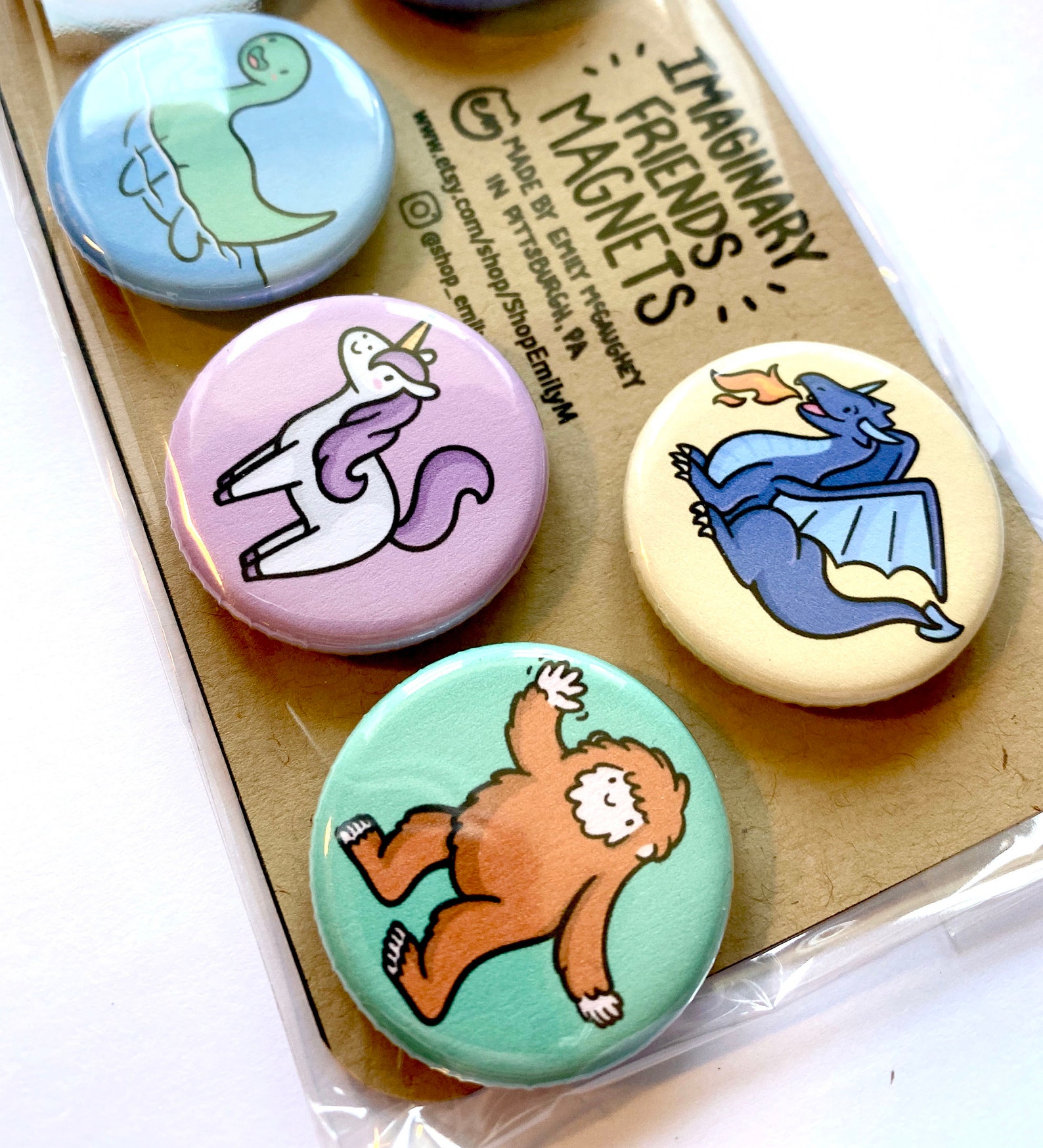 Imaginary Friends Magnet Pack Cryptid Magnets Bulk Magnets | Etsy