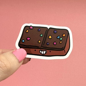Mini Outer Space Brownie Vinyl Sticker | Waterproof Phone Sticker ...