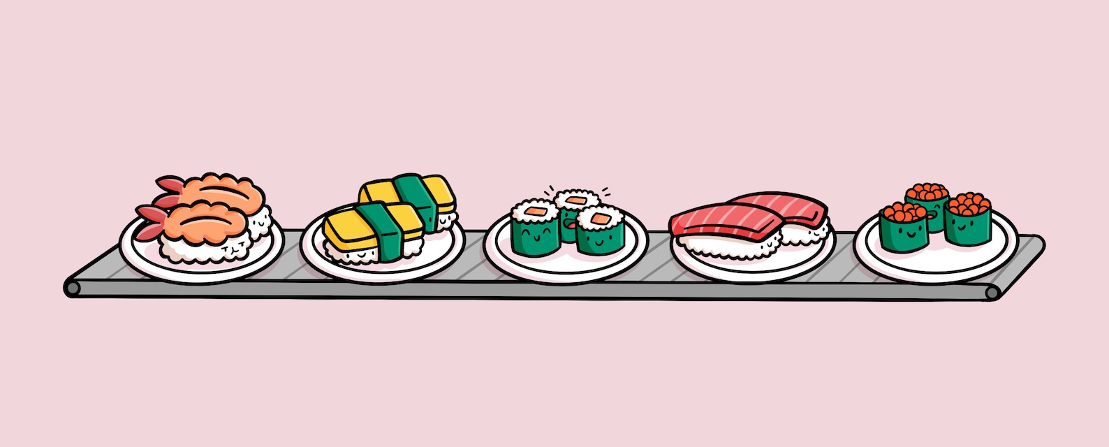 Clear Conveyor Belt Sushi Sticker Waterproof Vinyl Sticker - Etsy