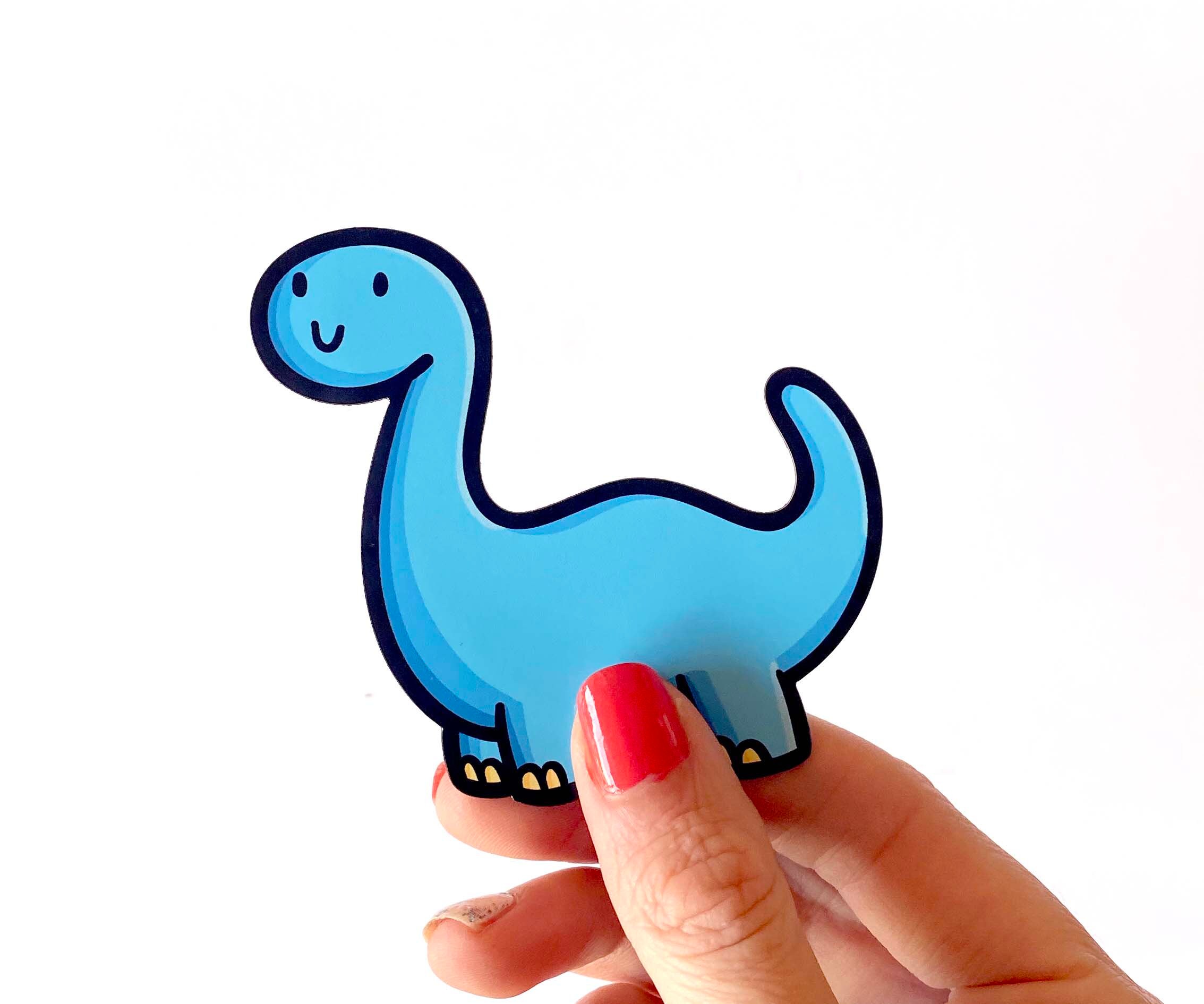 Blue Brontosaurus Weatherproof Magnet Strong Waterproof Car - Etsy