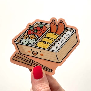 Small Bento Box Sticker Cute Food Sticker Kawaii Food Anime Food ...