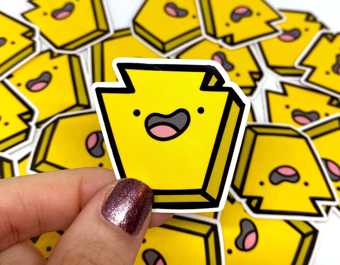 Mini Yellow Keystone Sticker | Pittsburgh Sticker | Pennsylvania Symbol ...