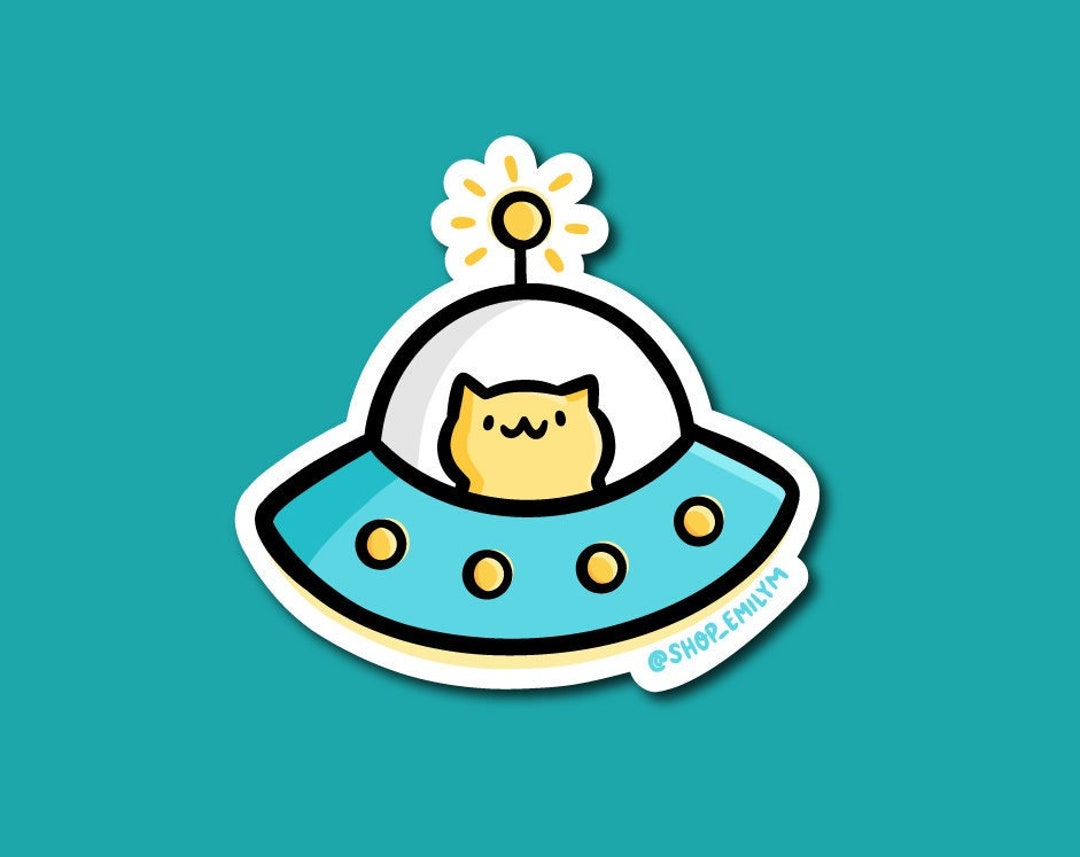 Space Cat Sticker| Weatherproof Vinyl Sticker| Kawaii Sticker| Outer ...