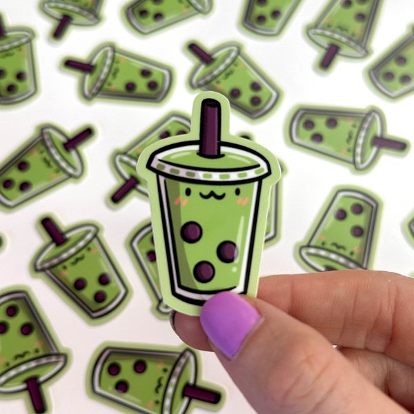 Mini Matcha Sticker - Etsy Singapore