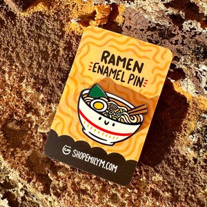 Ramen Hard Enamel Pin | Kawaii Enamel Pin | Bowl of Ramen Pin ...
