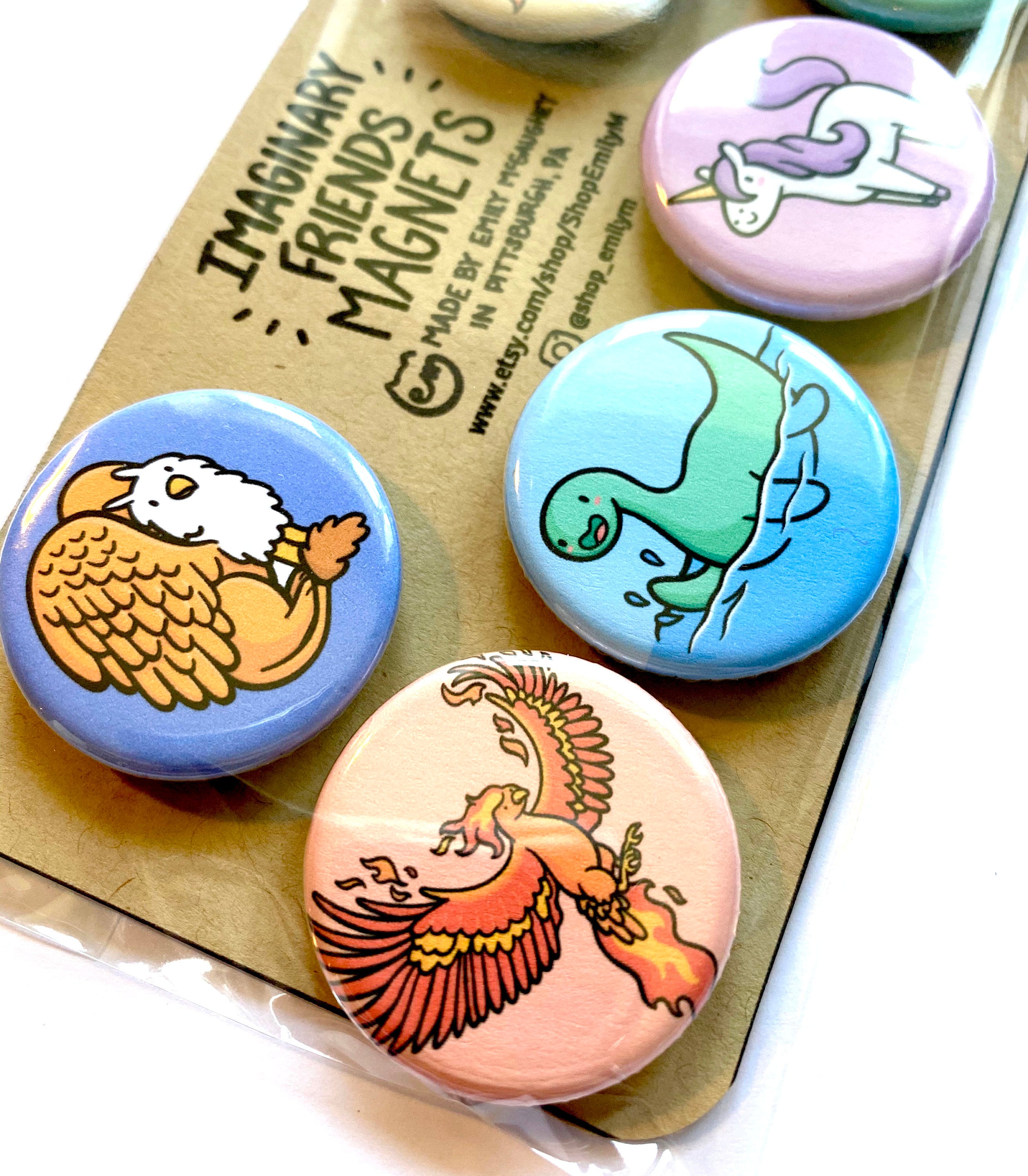 Imaginary Friends Magnet Pack Cryptid Magnets Bulk Magnets | Etsy