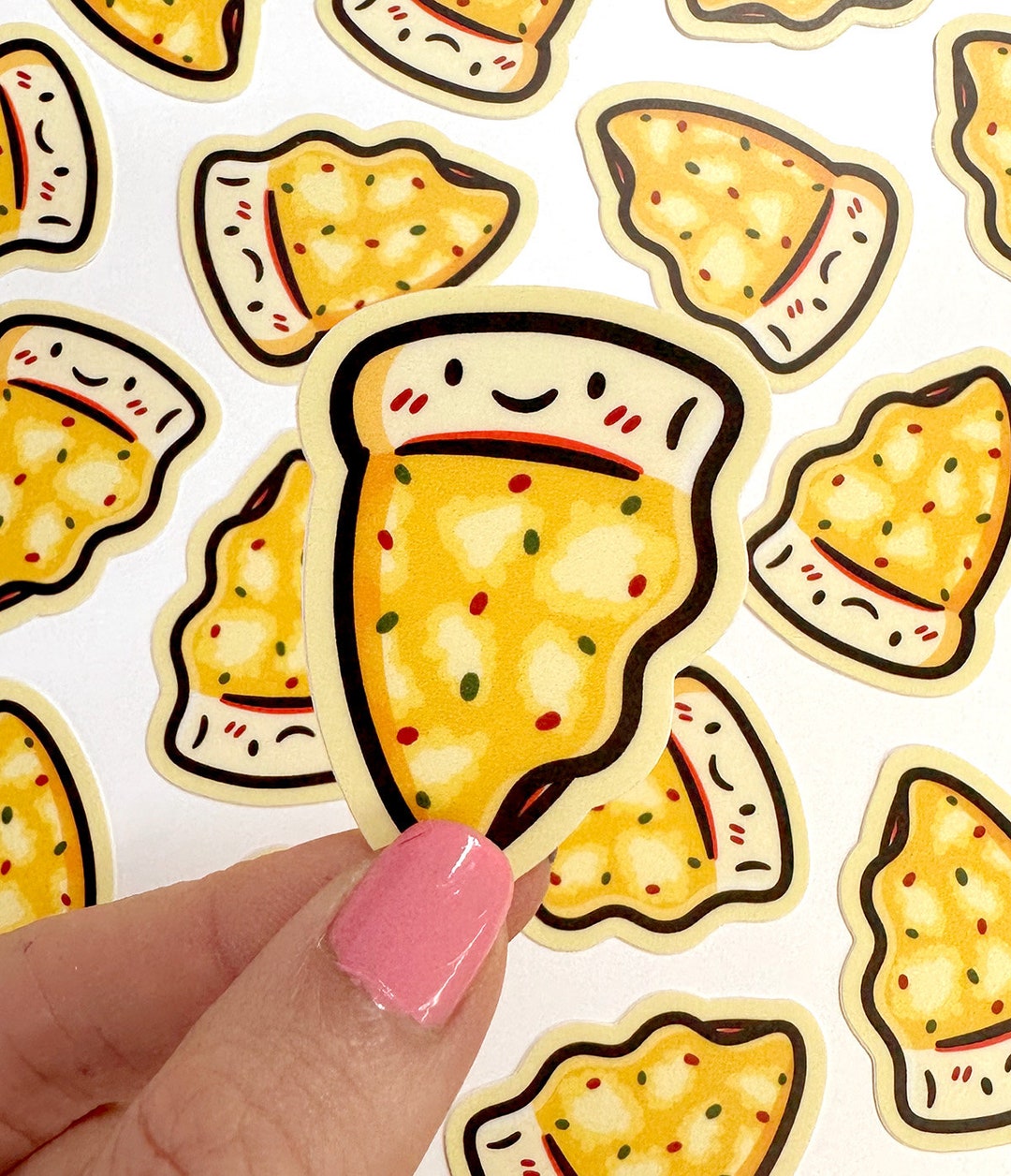 Mini Cheese Pizza Vinyl Sticker | Waterproof Phone Sticker | Slice of ...