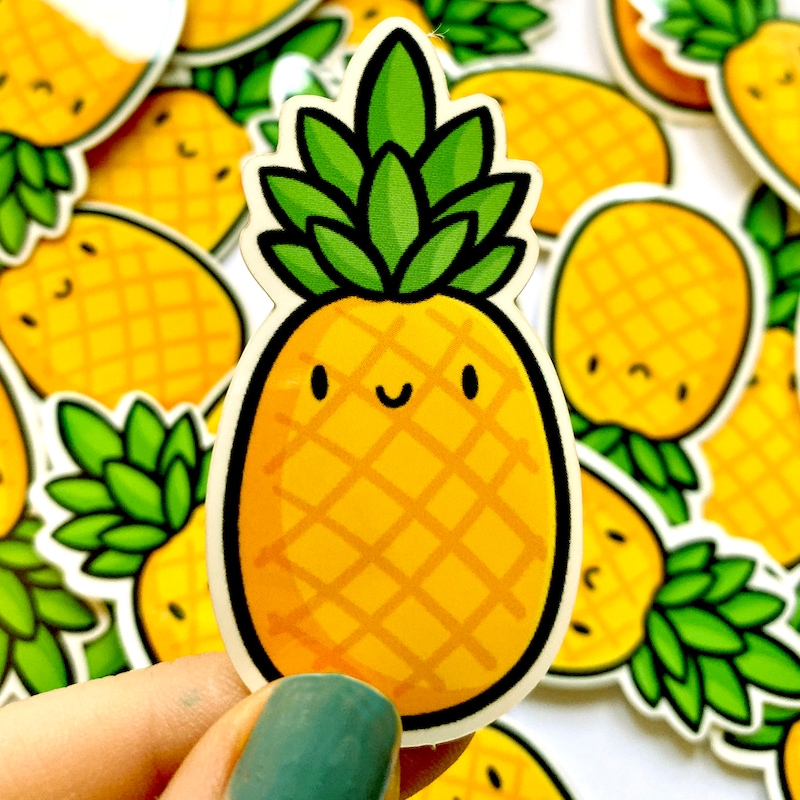 Pineapple Sticker - Etsy