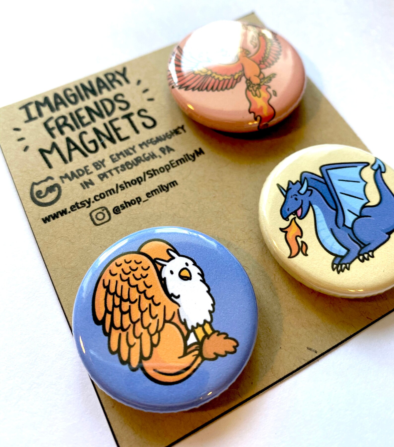 Imaginary Friends Magnet Pack | Cryptids Magnets | Mythical Beasts ...