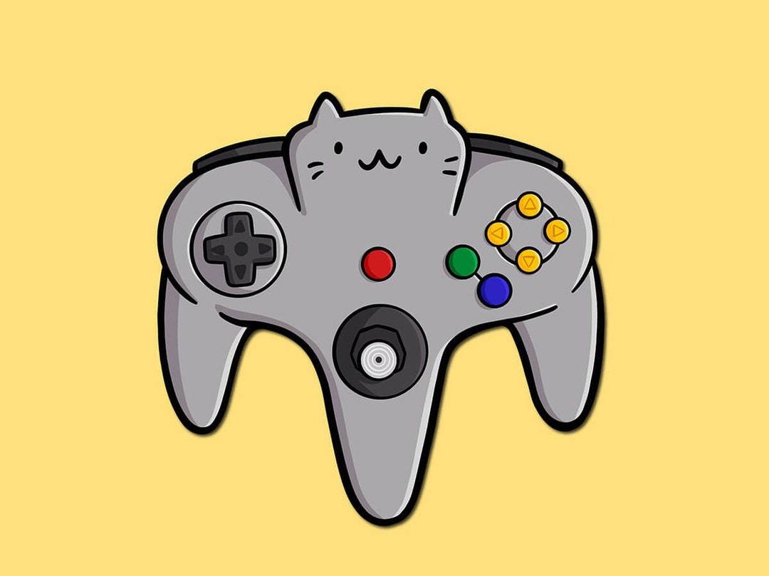 90s Gaming Controller Sticker | Retro Game Controller Sticker ...