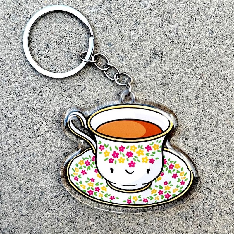 Tea Cup Charm - Etsy