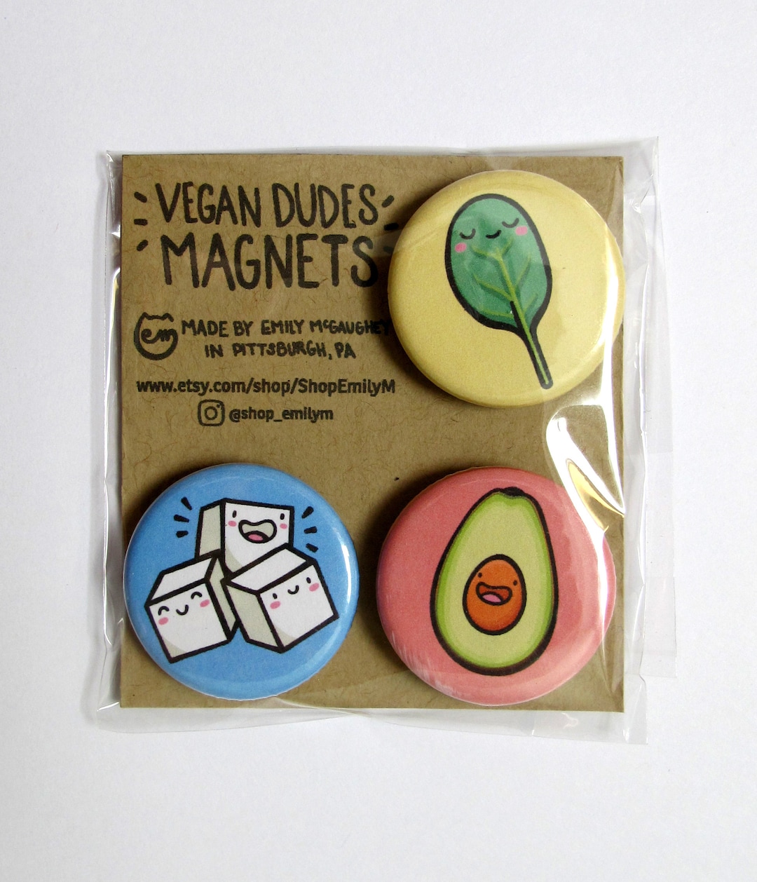 Vegan Magnet Pack / Vegetable Refrigerator Magnets / Healthy Eating ...