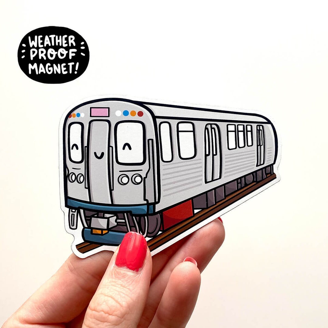 Chicago Train Magnet | Weatherproof Magnet | Chicago City | Chicago ...