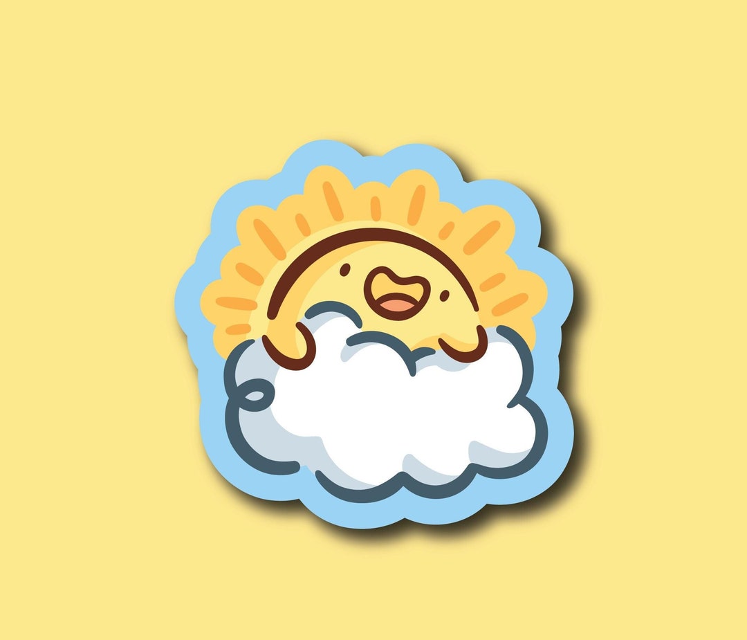 Sun Sticker| Weatherproof Vinyl Sticker| Weather Sticker| Sunshine ...