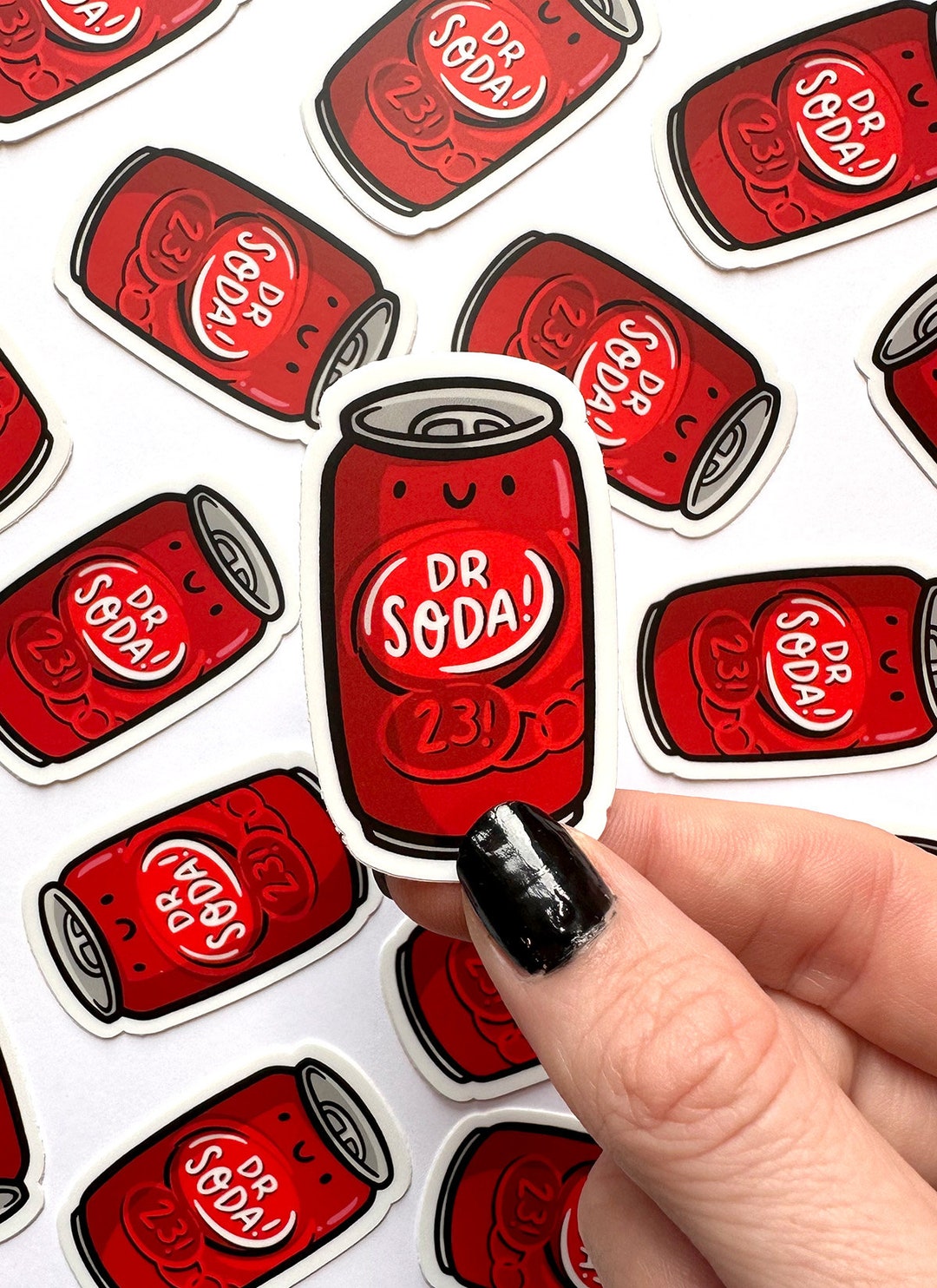 Can of Dr Soda Mini Sticker | Waterproof Sticker | Soft Drink Sticker ...
