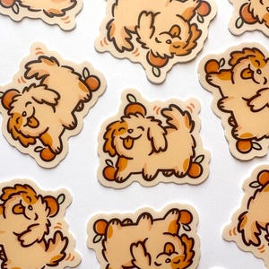 Mini Orange Dog Sticker | Waterproof Sticker | Cute Oranges Sticker ...
