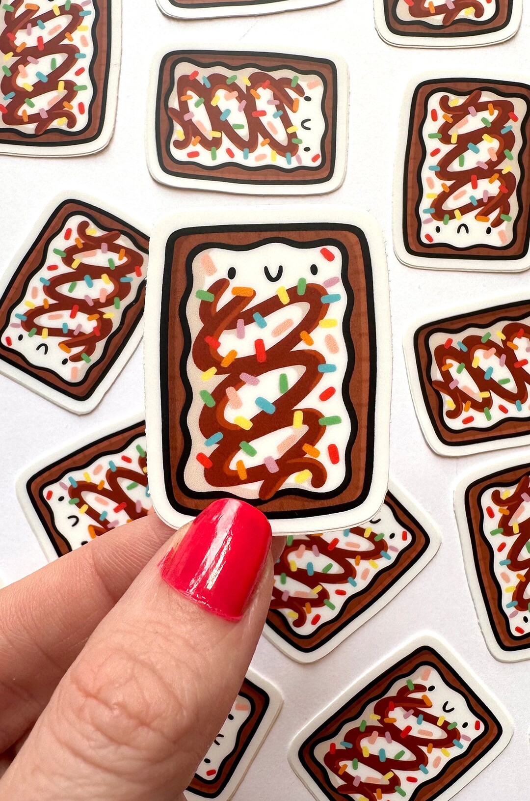 Hot Fudge Sundae Toaster Pastry Mini Sticker | Waterproof Sticker ...