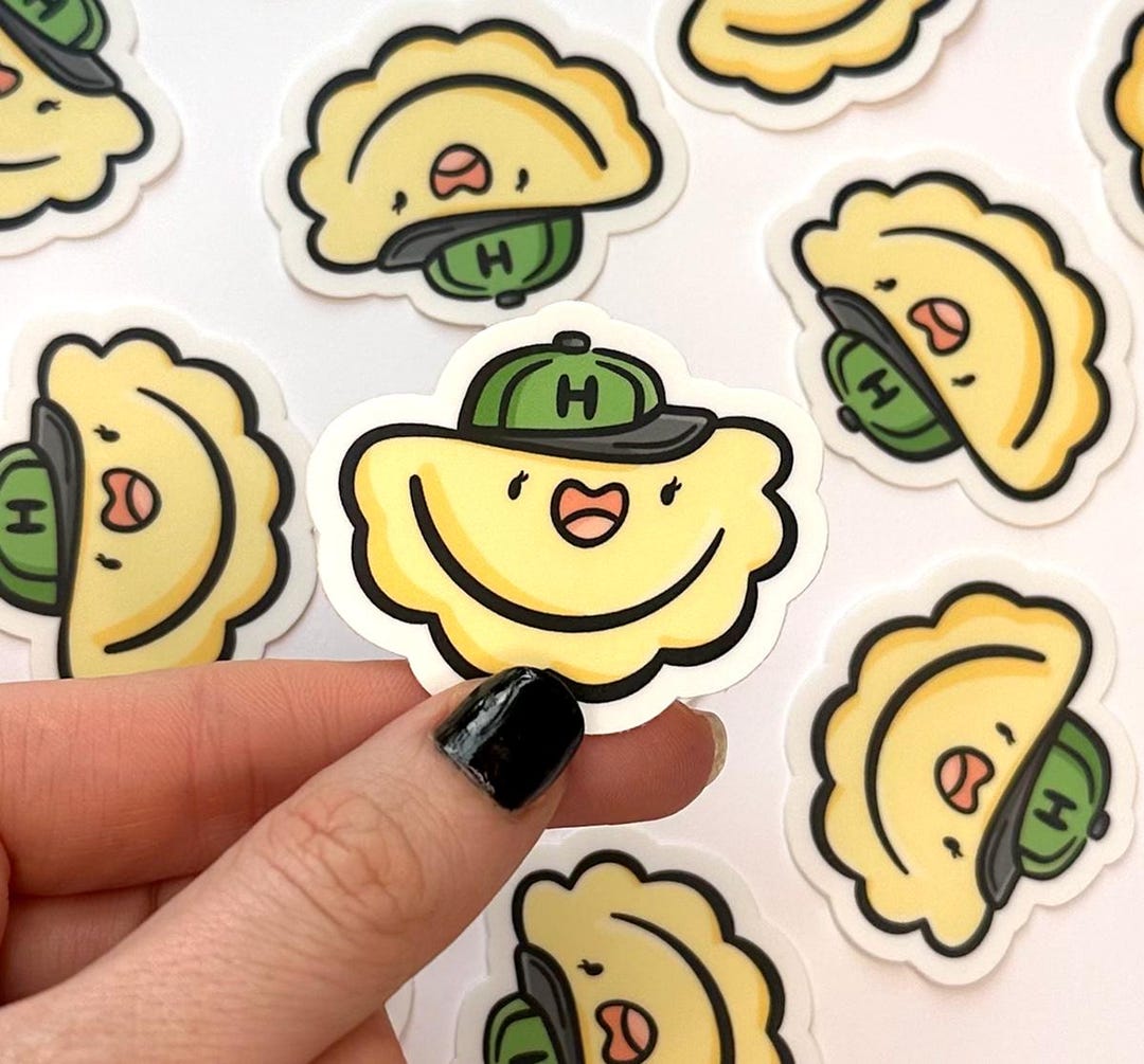 Jalapeno Pittsburgh Pierogi Mini Sticker | Waterproof Sticker | Kawaii ...