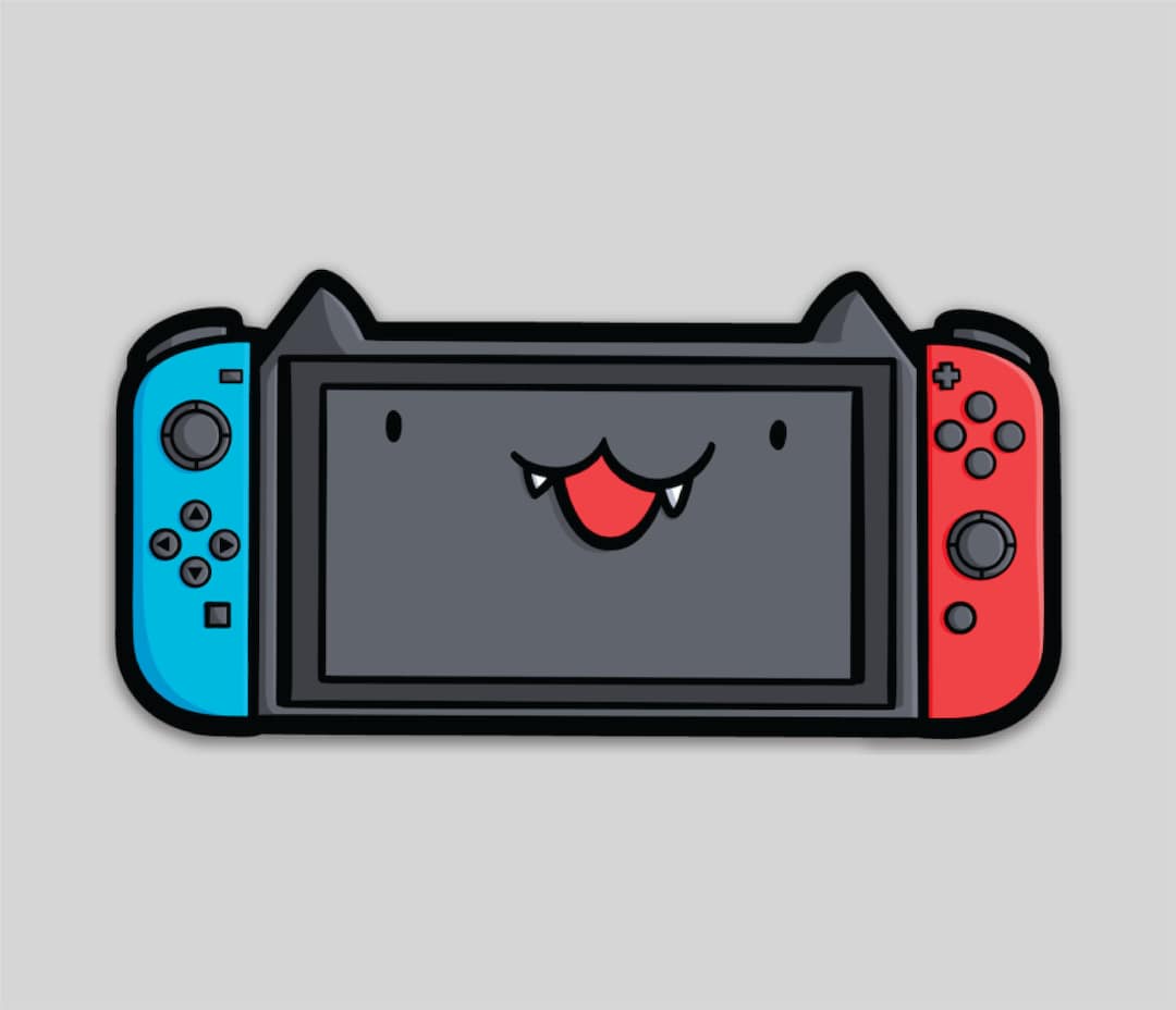 Video Game Cat Vinyl Sticker | Kawaii Cat | Gamer Gift | Cute Cat ...