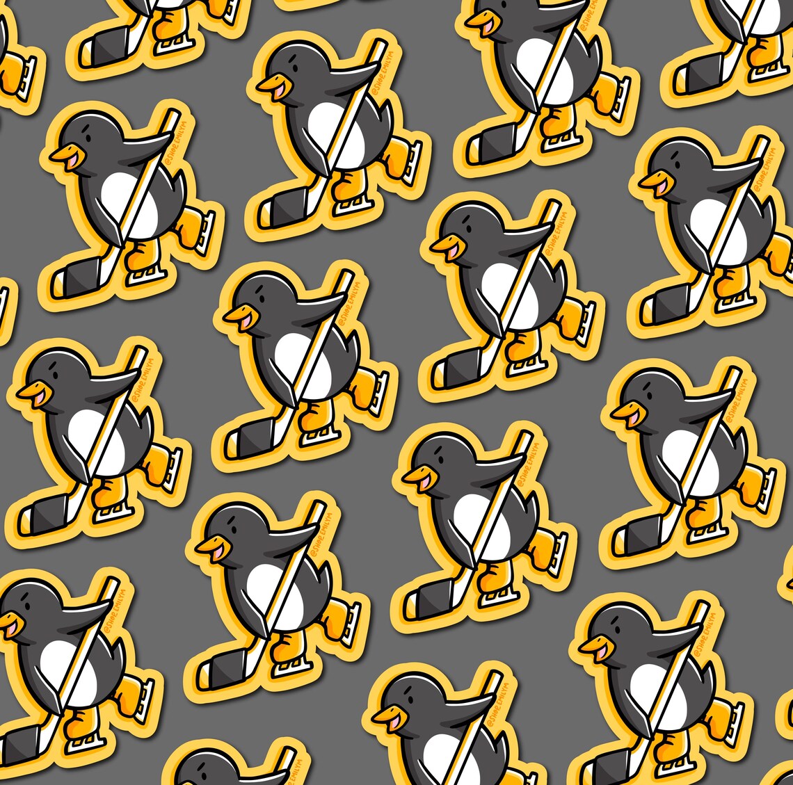 Pittsburgh Hockey Penguin Magnet | Cute Penguin Magnet | Pittsburgh ...