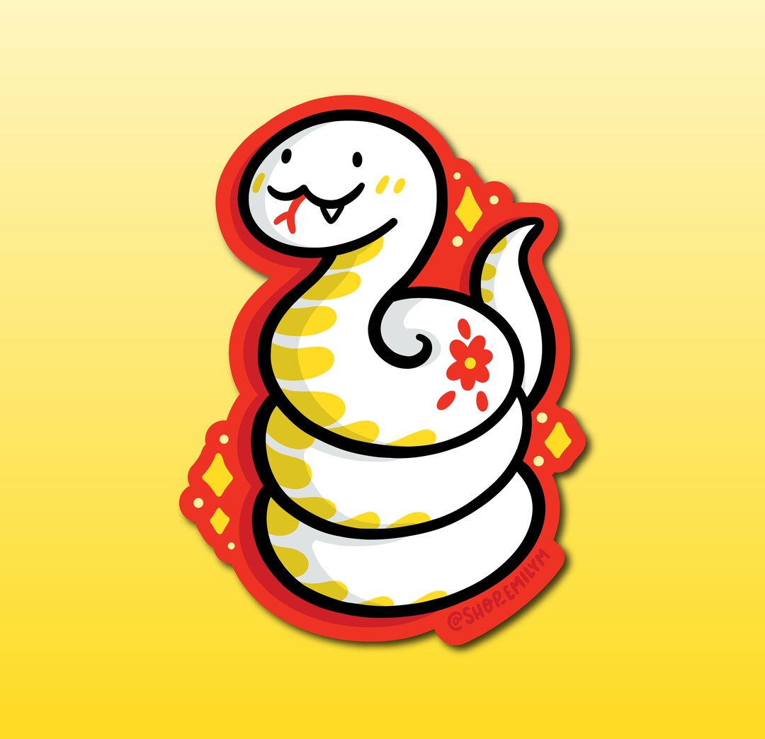 Year of the Snake Sticker | Waterproof Vinyl Sticker |chinese Zodiac ...