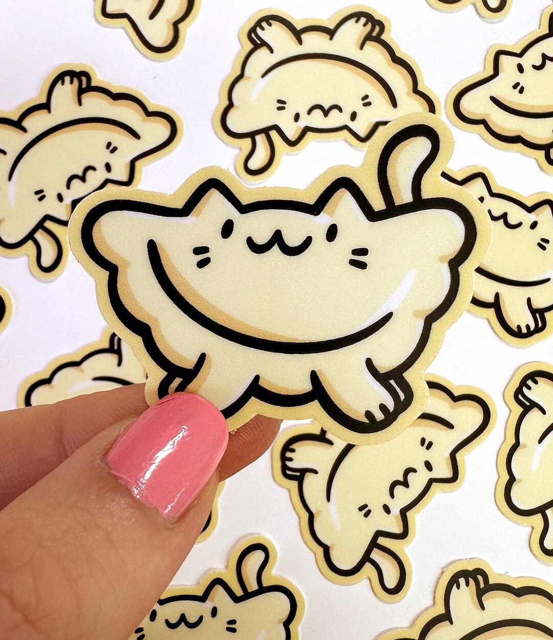 Mini Pierogi Cat Vinyl Sticker |waterproof Phone Sticker |kawaii Cats ...
