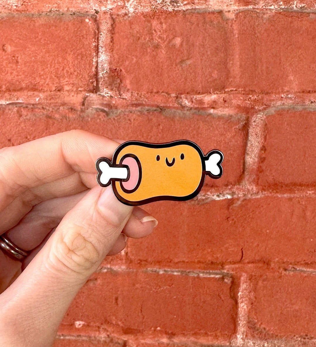 Meat Enamel Pin | Kawaii Enamel Pin | Cute Hard Enamel Pin | Kawaii ...