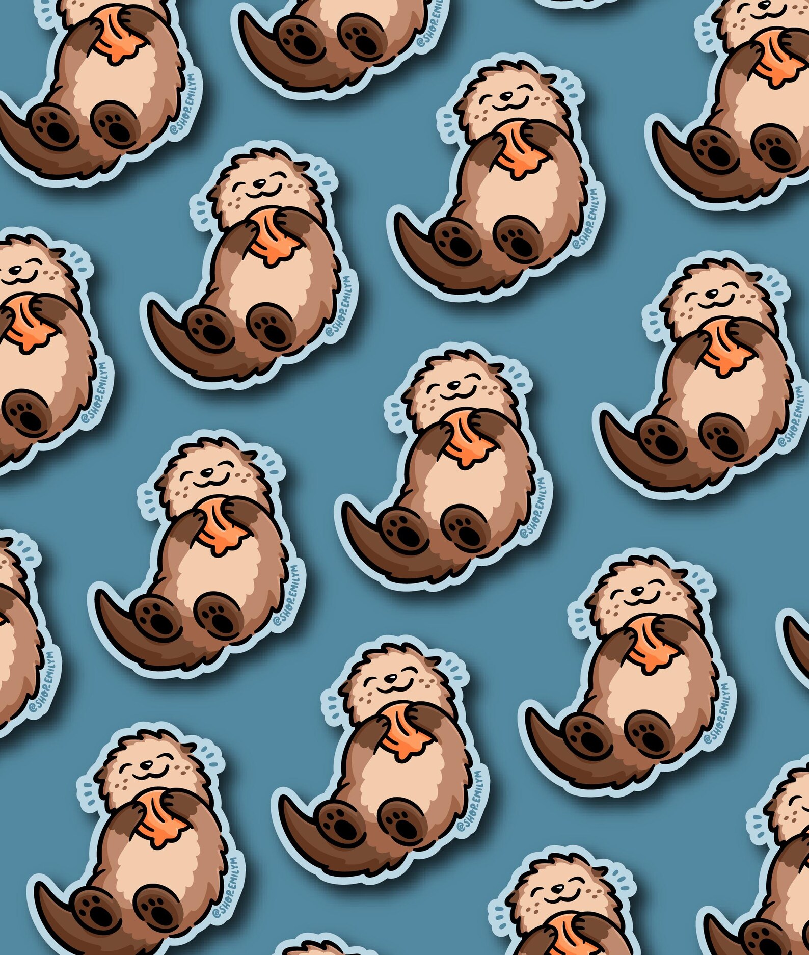 Sea Otter Magnet |waterproof Vinyl Car Magnet | Kawaii Animal Magnet ...
