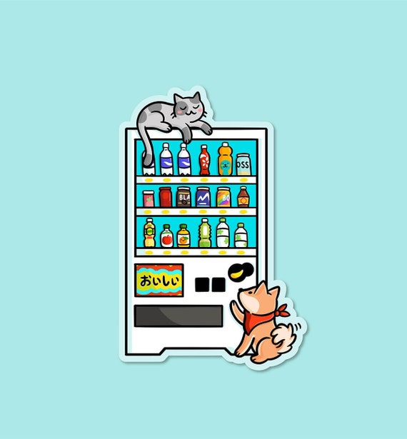 Clear Japanese Vending Machine Sticker Waterproof Vinyl - Etsy