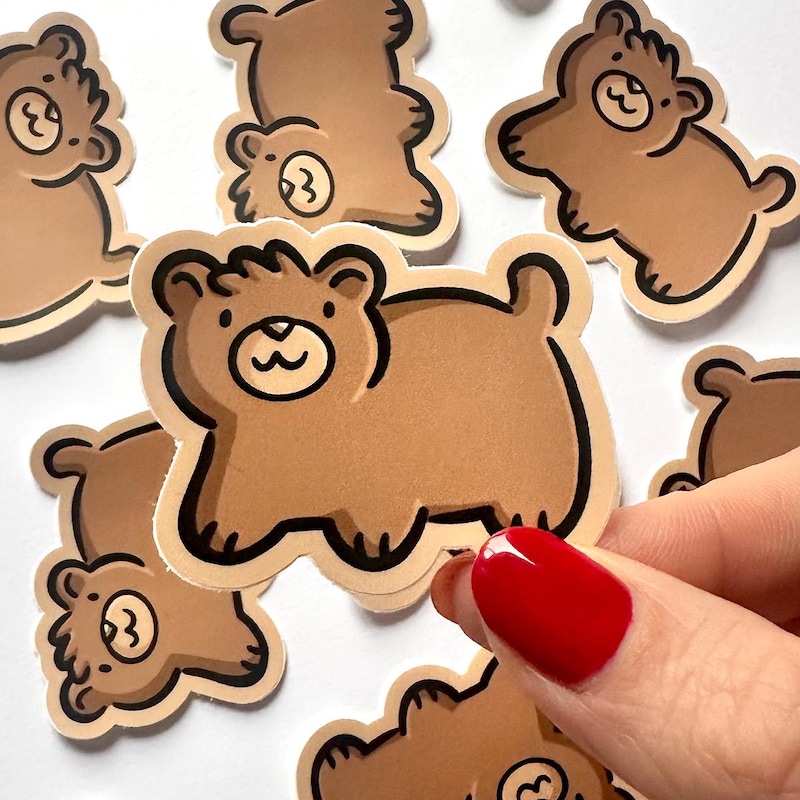 Cute Bear Stickers - Etsy