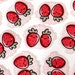 Mini Strawberries Sticker Waterproof Sticker Kawaii Vinyl Sticker Cute ...