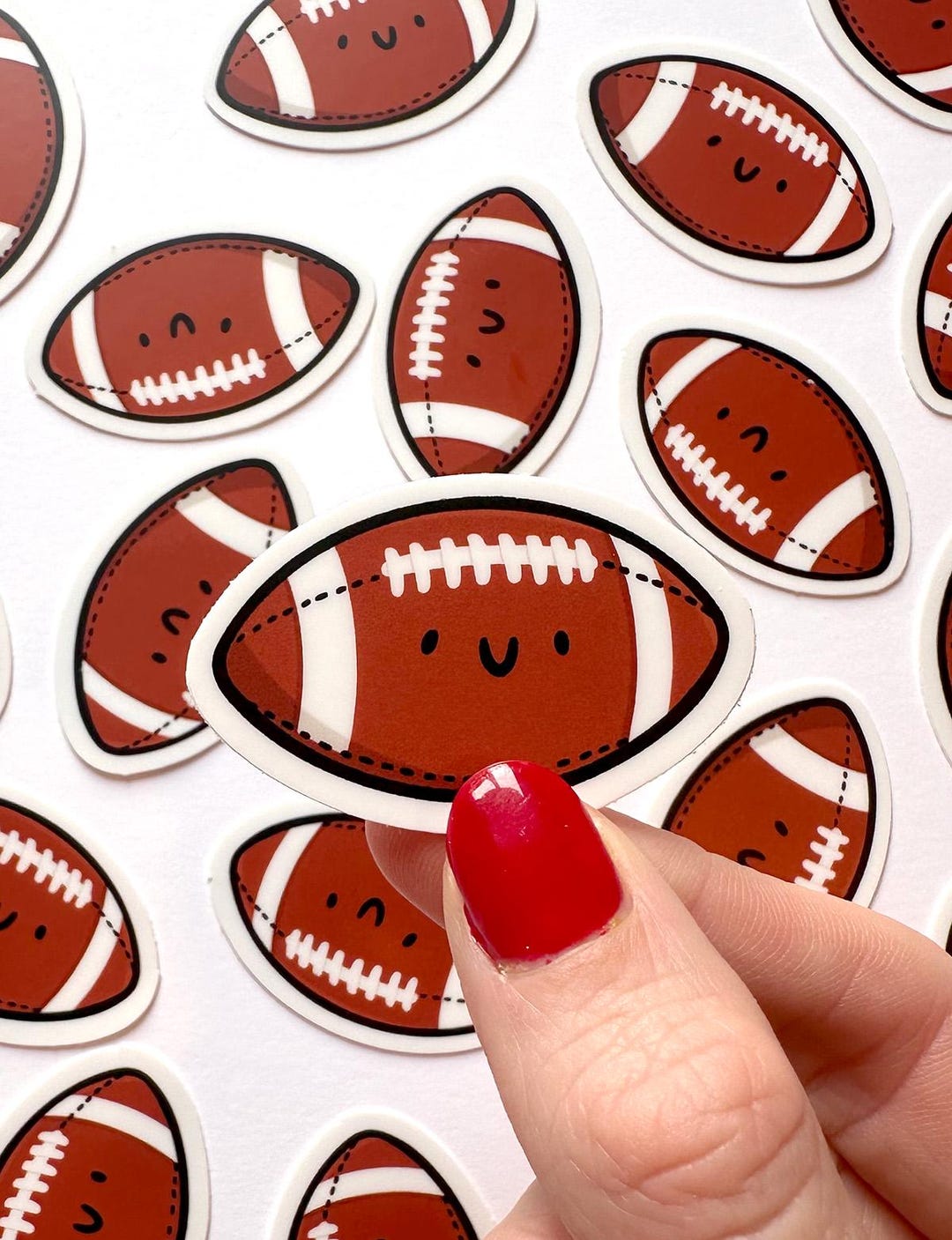 Football Mini Sticker | Waterproof Vinyl Mini Sticker | Kawaii Sports ...