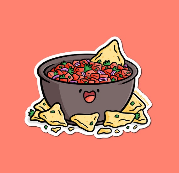 Cartoon Chips And Salsa