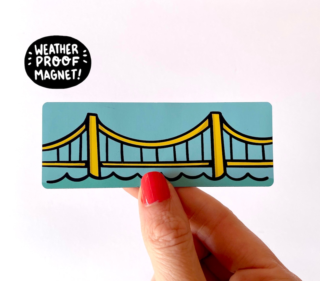 Pittsburgh Bridge Magnet |yellow Bridge | Car Magnet | PGH Magnet ...