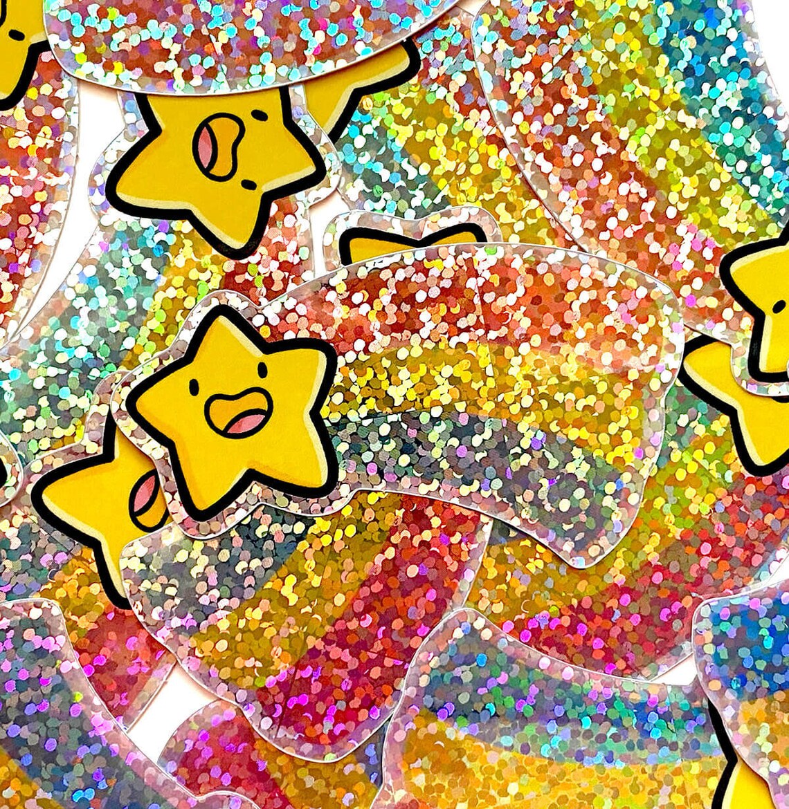 Mini Shooting Star Sticker Waterproof Vinyl Sticker Kawaii | Etsy