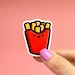 Mini French Fries Vinyl Sticker |waterproof Phone Sticker Kawaii Food ...