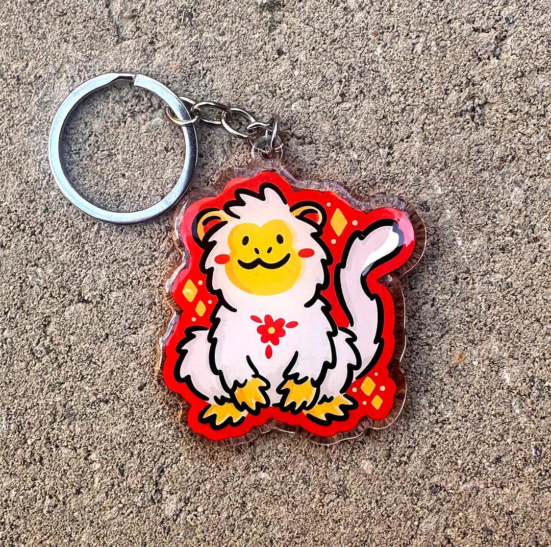 Year of the Monkey Keychain | Cute Monkey | Chinese Zodiac Keychain ...