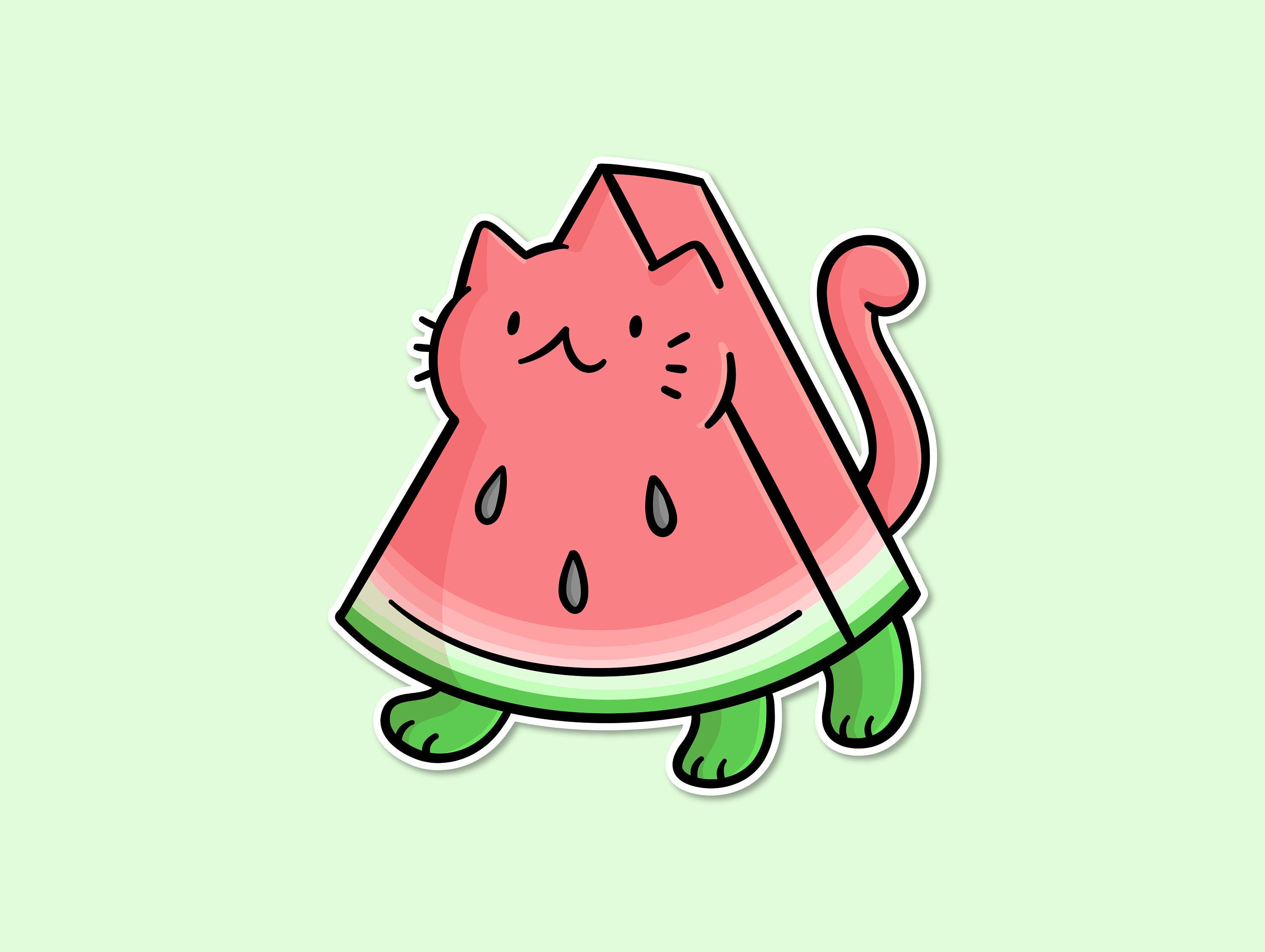 Watermelon Cat