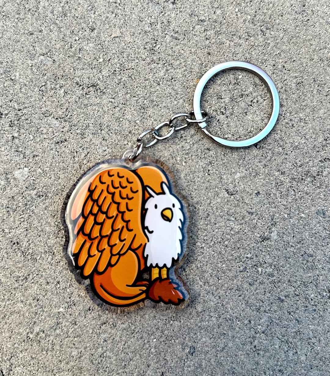 Griffin Keychain | Cute Acrylic Keychain | Mythical Beast Keychain ...