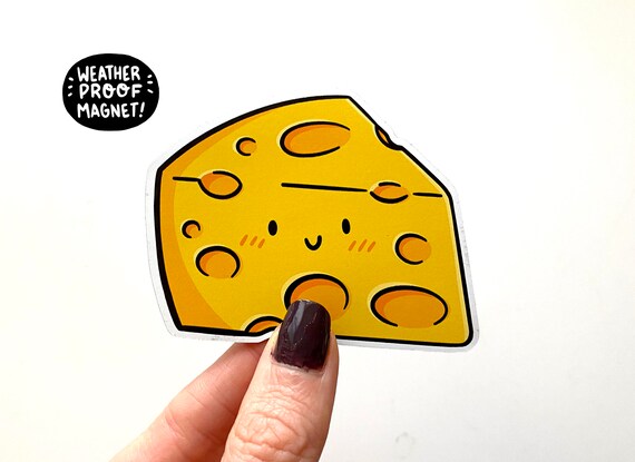 Cheese Magnet Waterproof Vinyl Magnet Block of Cheese | Etsy
