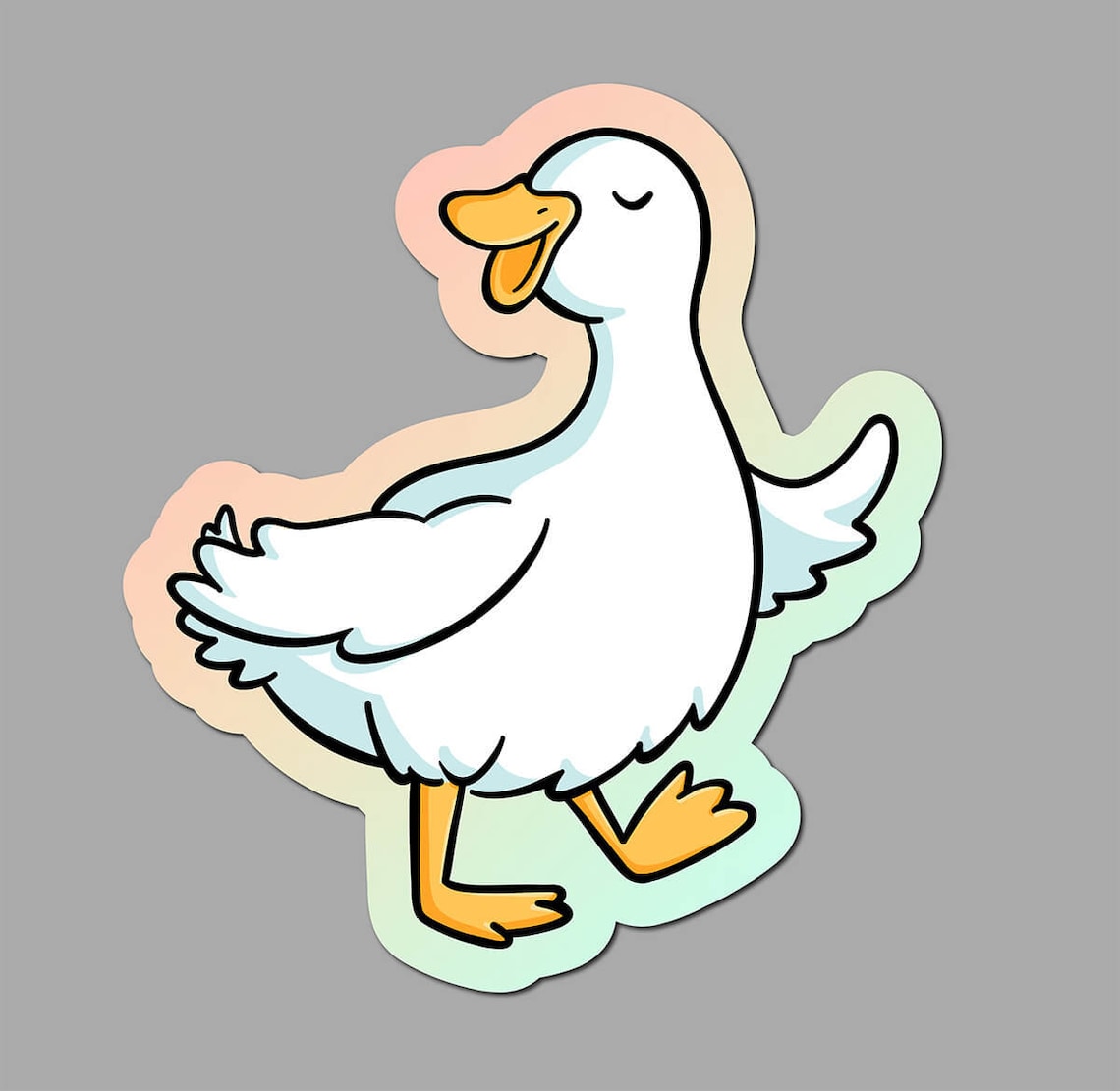 Freche Ente Vinyl Sticker Wasserfester Sticker Niedliche - Etsy.de