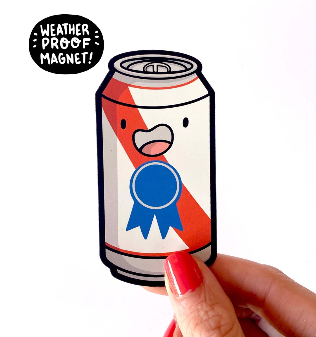Beer Magnet | Vinyl Magnet | Die Cut Magnet | Kawaii Magnet | Food Art ...