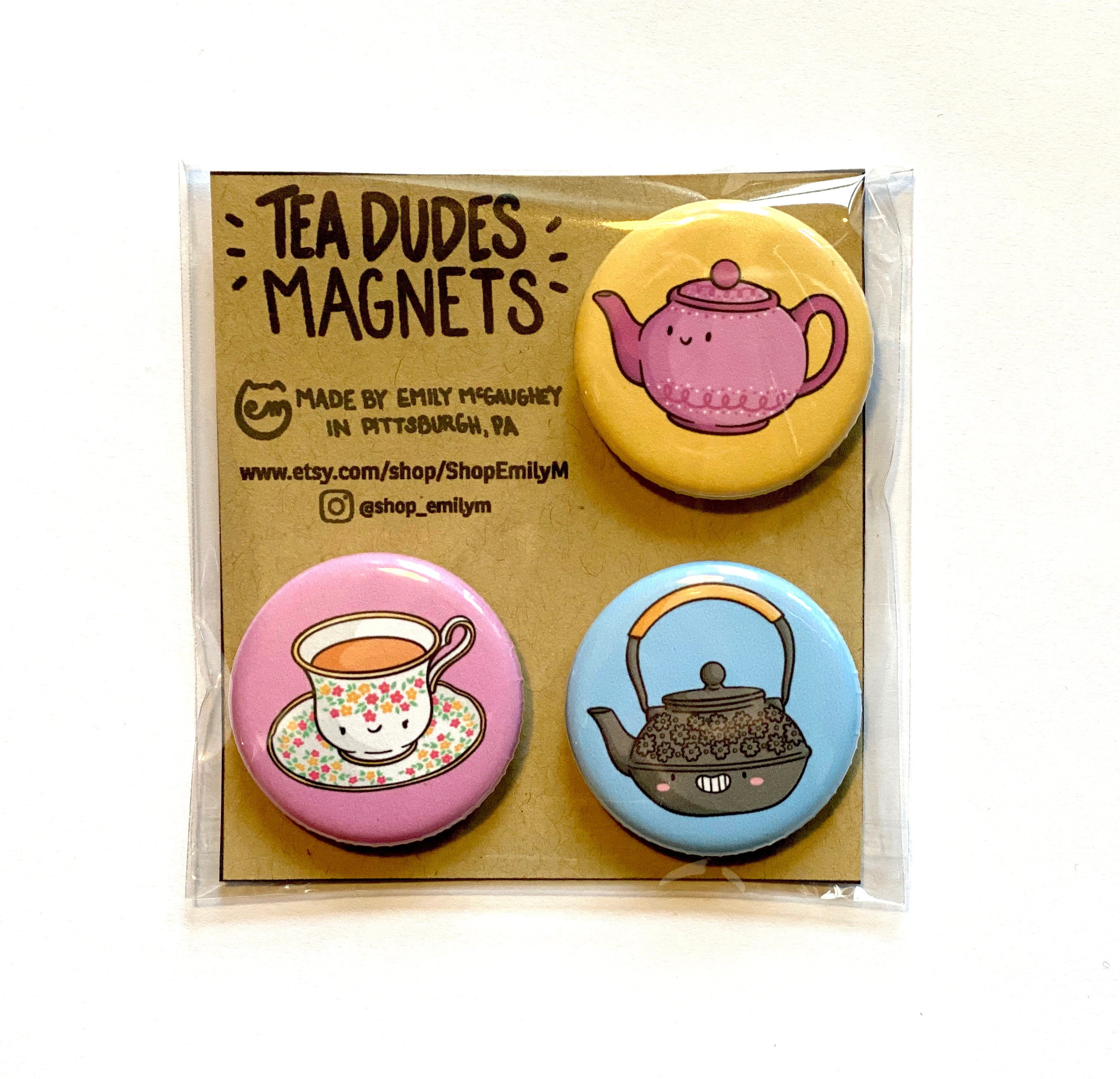 Tea Magnet Pack Refrigerator Magnets Kawaii Fridge Magnets - Etsy