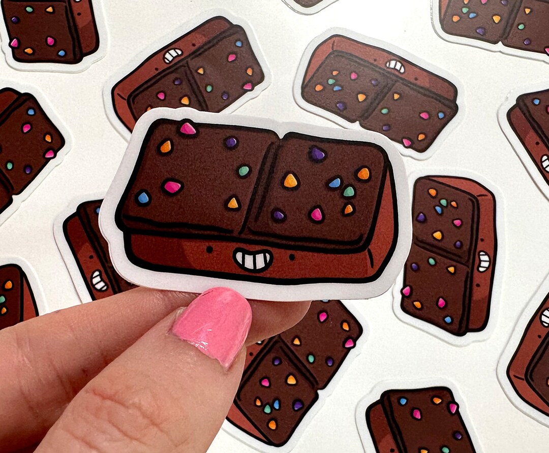 Mini Outer Space Brownie Vinyl Sticker | Waterproof Phone Sticker ...