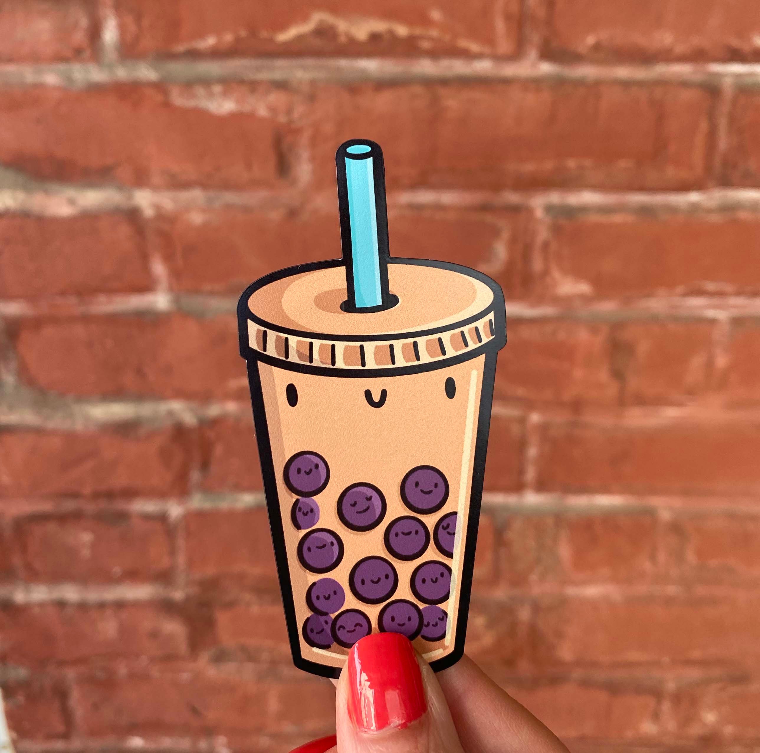 Tan Milk Bubble Tea Magnet | Boba Tea Fridge Magnet | Kawaii Style ...