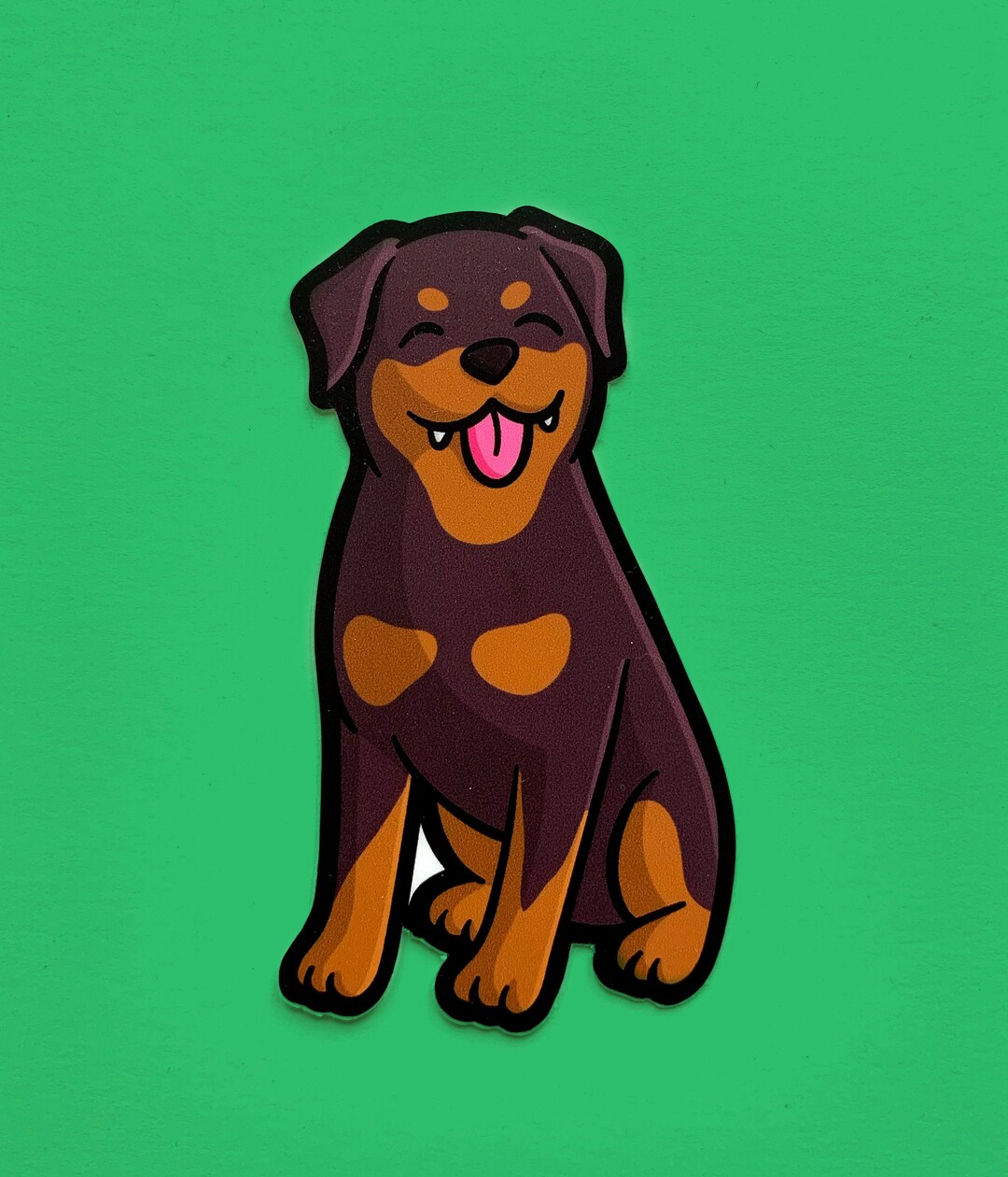 Rottweiler Vinyl Sticker | Waterproof Sticker | Water Bottle Sticker ...
