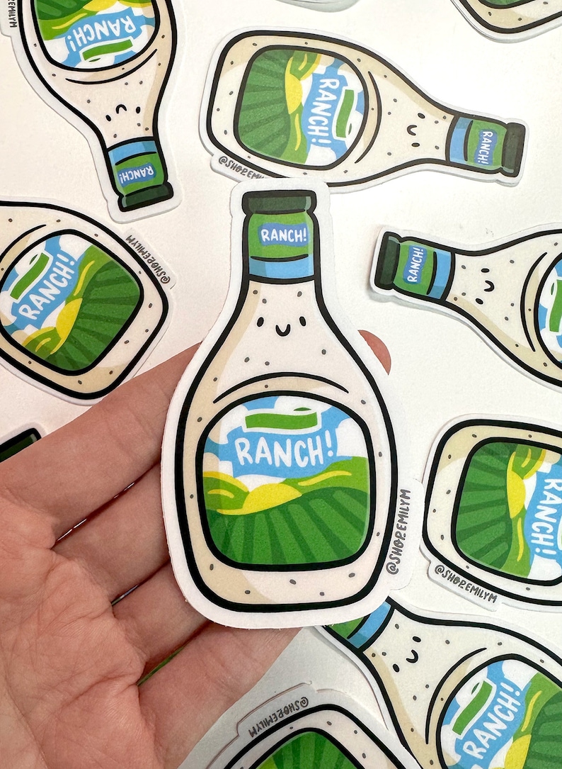 Ranch Sticker | Weatherproof Vinyl Sticker| Kawaii Sticker| Ranch ...