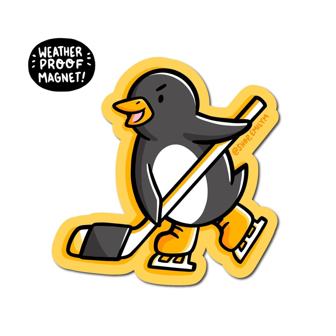 Pittsburgh Hockey Penguin Magnet | Cute Penguin Magnet | Pittsburgh ...
