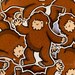 Sasquatch Vinyl Sticker | Bigfoot Sticker | Waterproof Sticker | Kawaii ...
