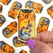 Mini Orange La Cat Vinyl Sticker | Waterproof Sticker | Orange Seltzer ...